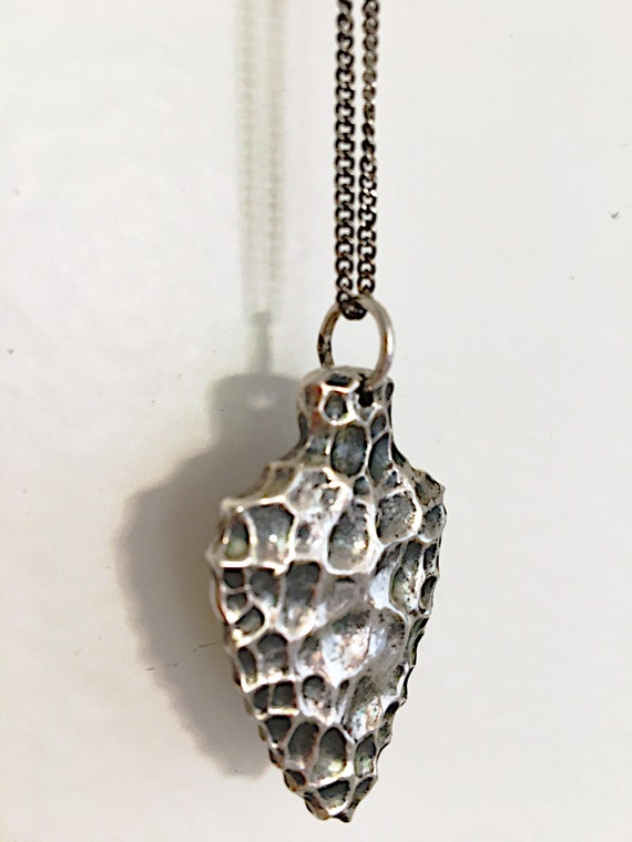 Vintage Sterling Silver Arrowhead Necklace, cast Silv… - Gem