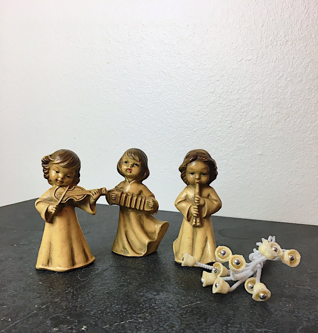 Vintage Florentine Style Angels Musical Trio Christmas - Etsy