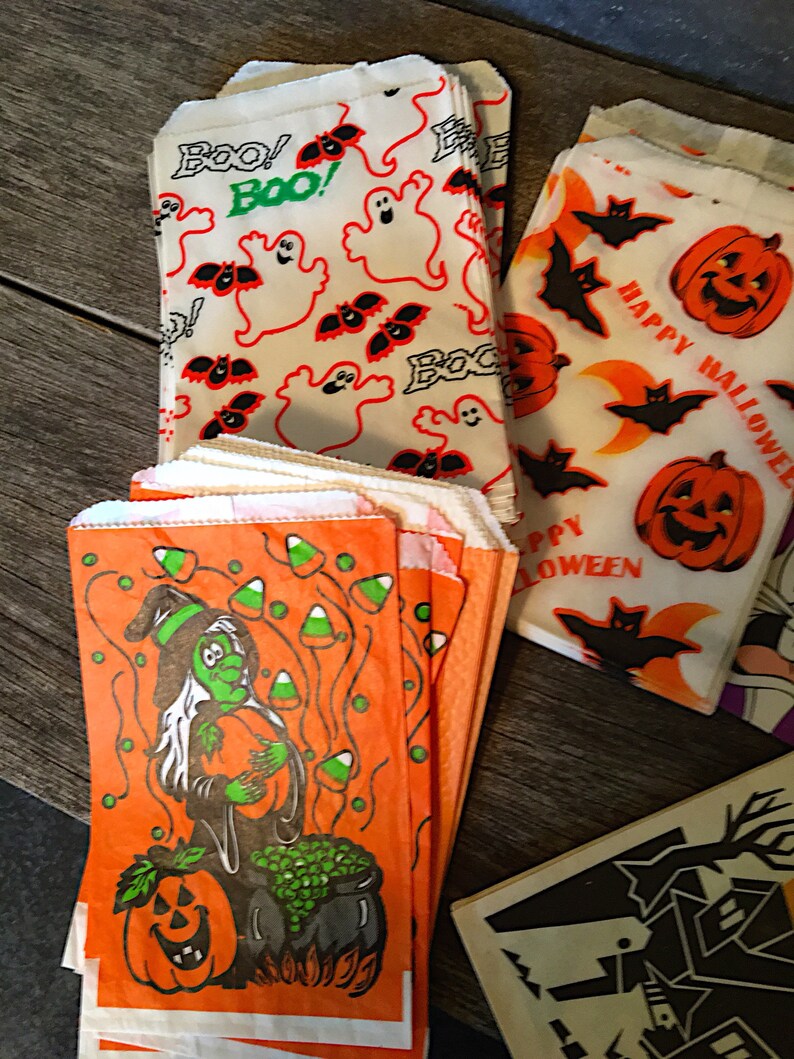 Vintage Trick or Treat Bags 20 Paper Halloween Candy Bags - Etsy Vintage Trick or Treat Bags 20 Paper Halloween Candy Bags - Etsy