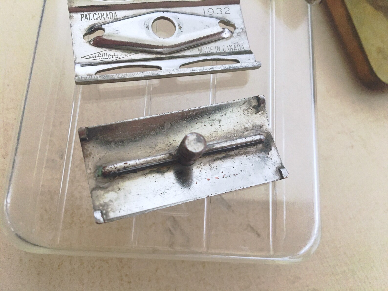 Vintage Gillette Tech Razor 1932 Pat Made in Canada Three - Etsy