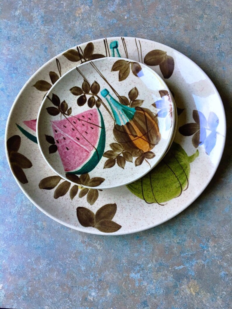 Vintage Red Wing Futura Dinnerware Tampico Pattern Mid - Etsy