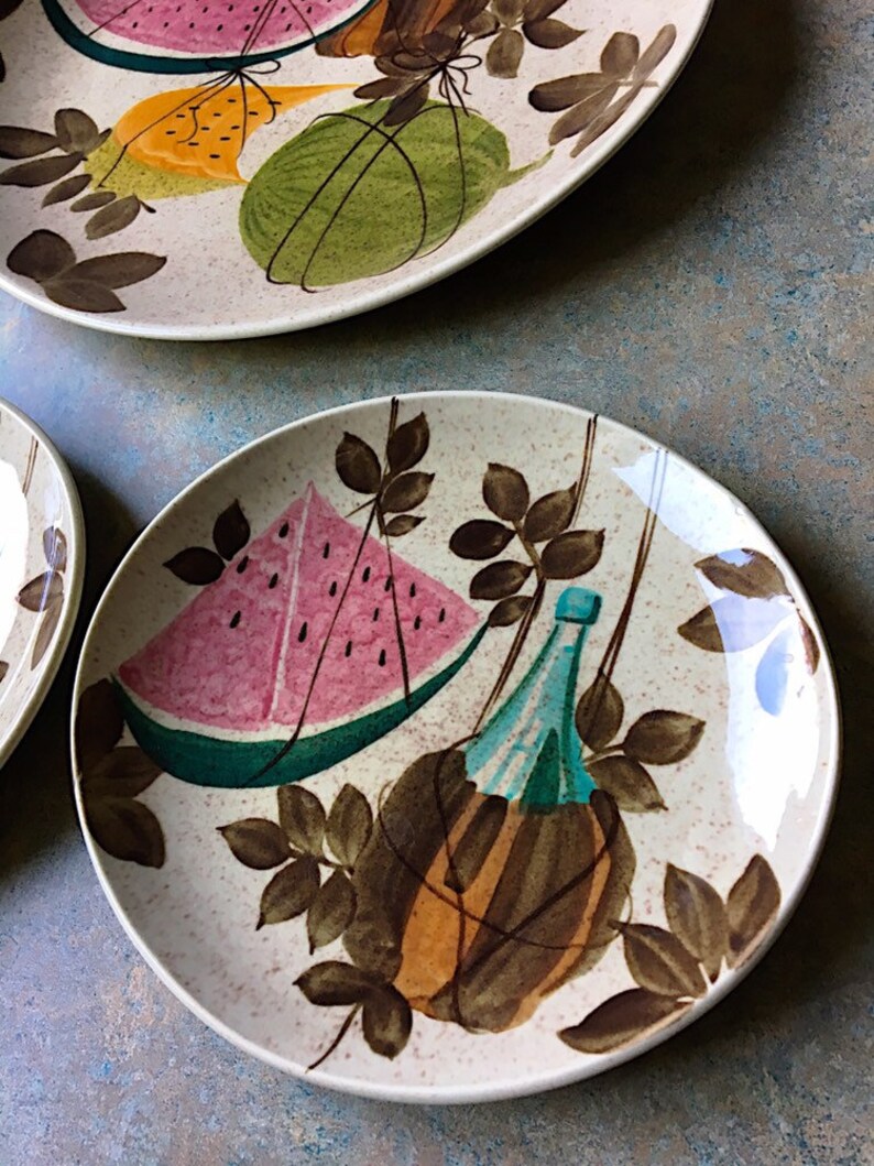 Vintage Red Wing Futura Dinnerware Tampico Pattern Mid - Etsy