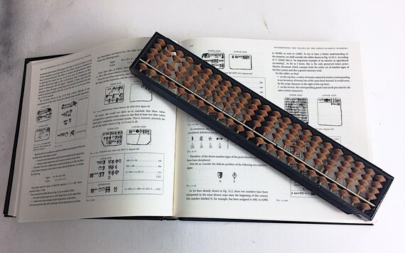 Midcentury Abacus Japanese Soroban Black Wood Money Counter | Etsy