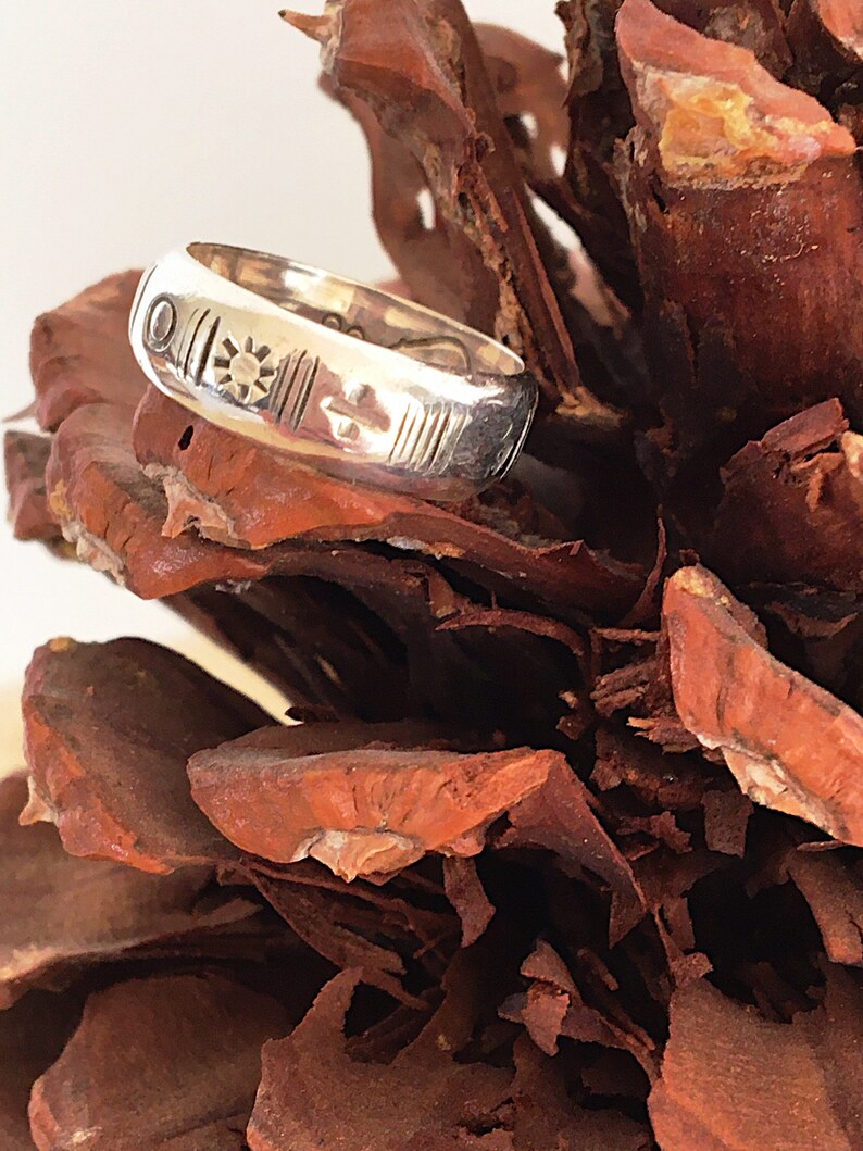 Vintage Navajo Story Ring Native American Artist Annabelle - Etsy