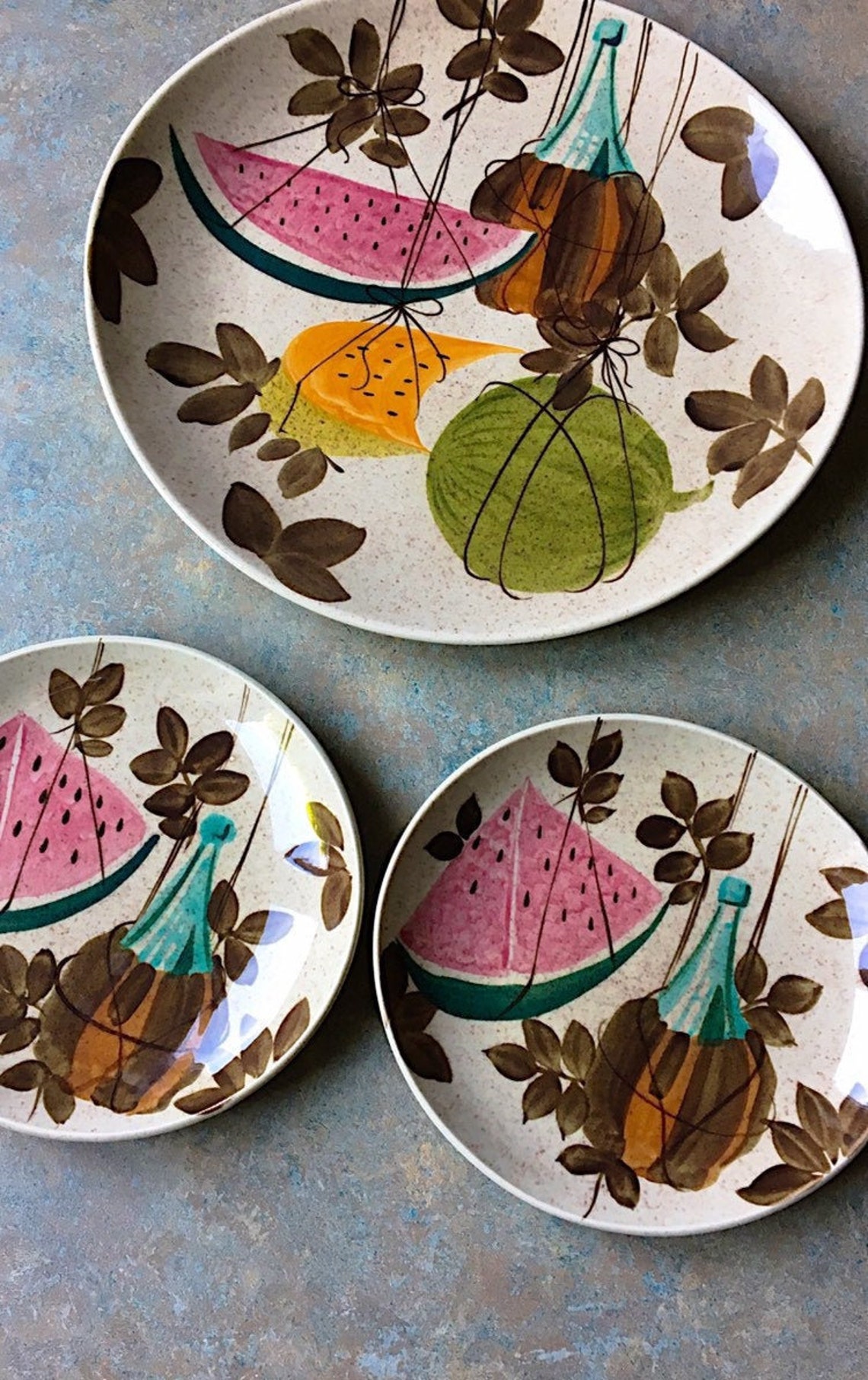 Vintage Red Wing Futura Dinnerware Tampico Pattern Mid - Etsy