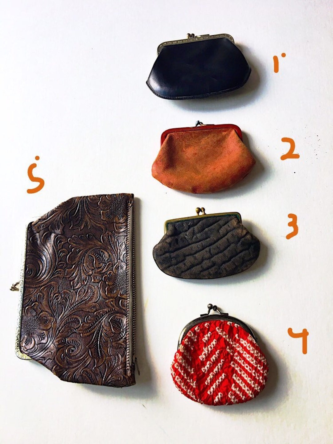 Vintage Coin Purse Collection, 5 Little Midcentury Purses - Etsy