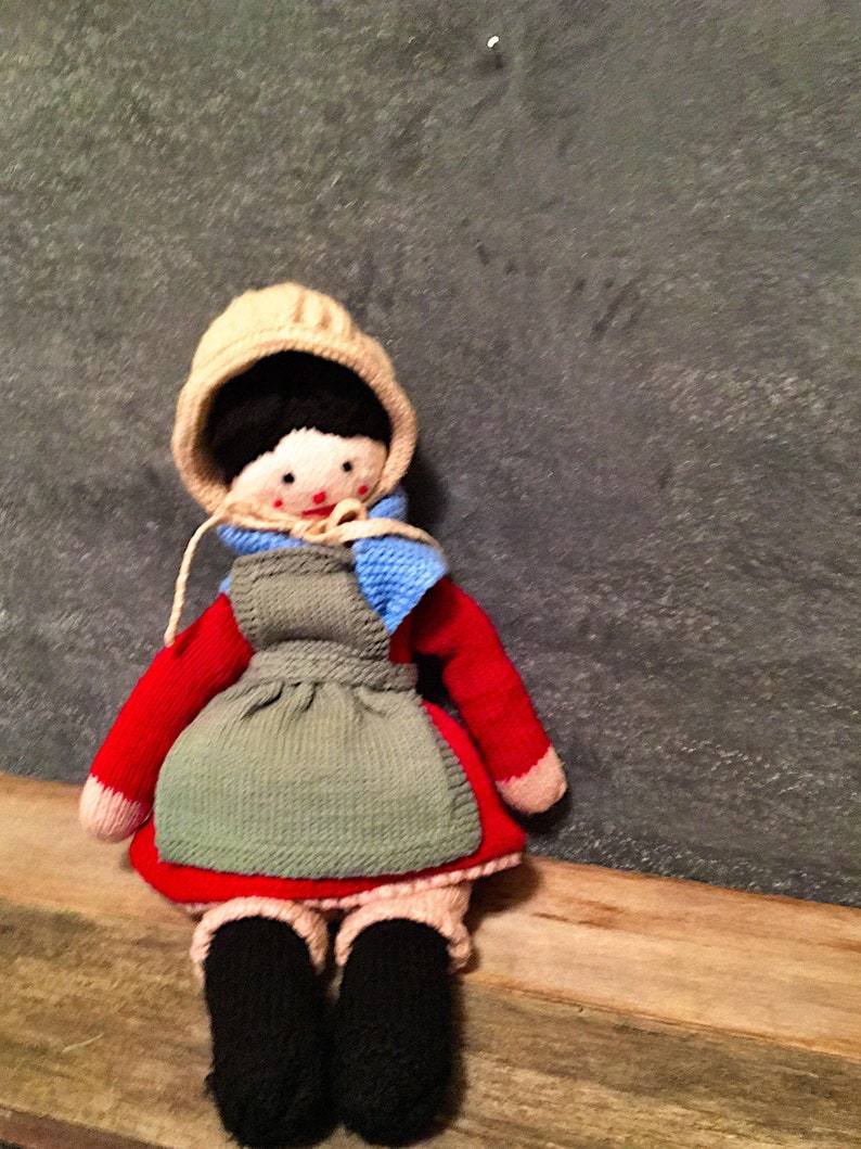 Vintage Hand Knit Soft Doll 1980's Knitted Grand Mere - Etsy