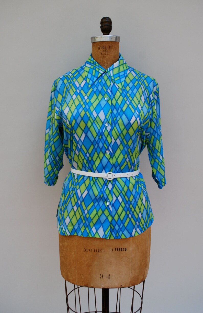 Vintage 60s secretary blouse. Pin up. Librarian. Mad Men. | Etsy