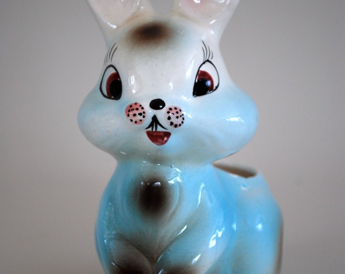 Vintage 1950s Retro Kitsch BUNNY Planter. Vintage Rabbit - Etsy