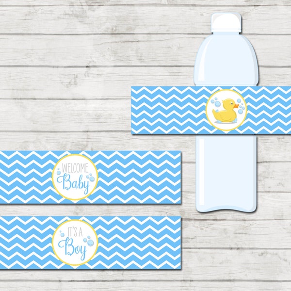 Chevron Water Bottle Labels - Etsy