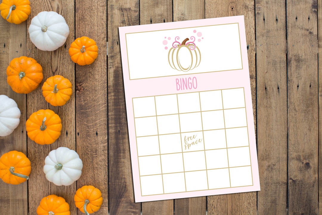 Bingo Card Little Pumpkin Bingo Game Little Pumpkin Baby - Etsy