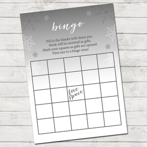 Winter Baby Shower Games Advice for Mom Baby Animals Bingo Dont Say ...