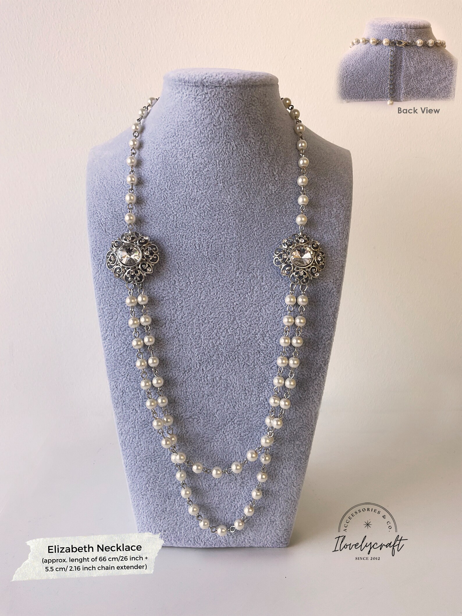1920s Dress Gatsby Necklace 1920s Pearl Necklace Flapper Dress - Etsy