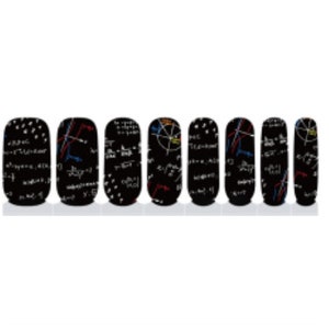 Black Chalkboard - Teacher Gift - Math - Nail Wrap - Nail Strips - Etsy