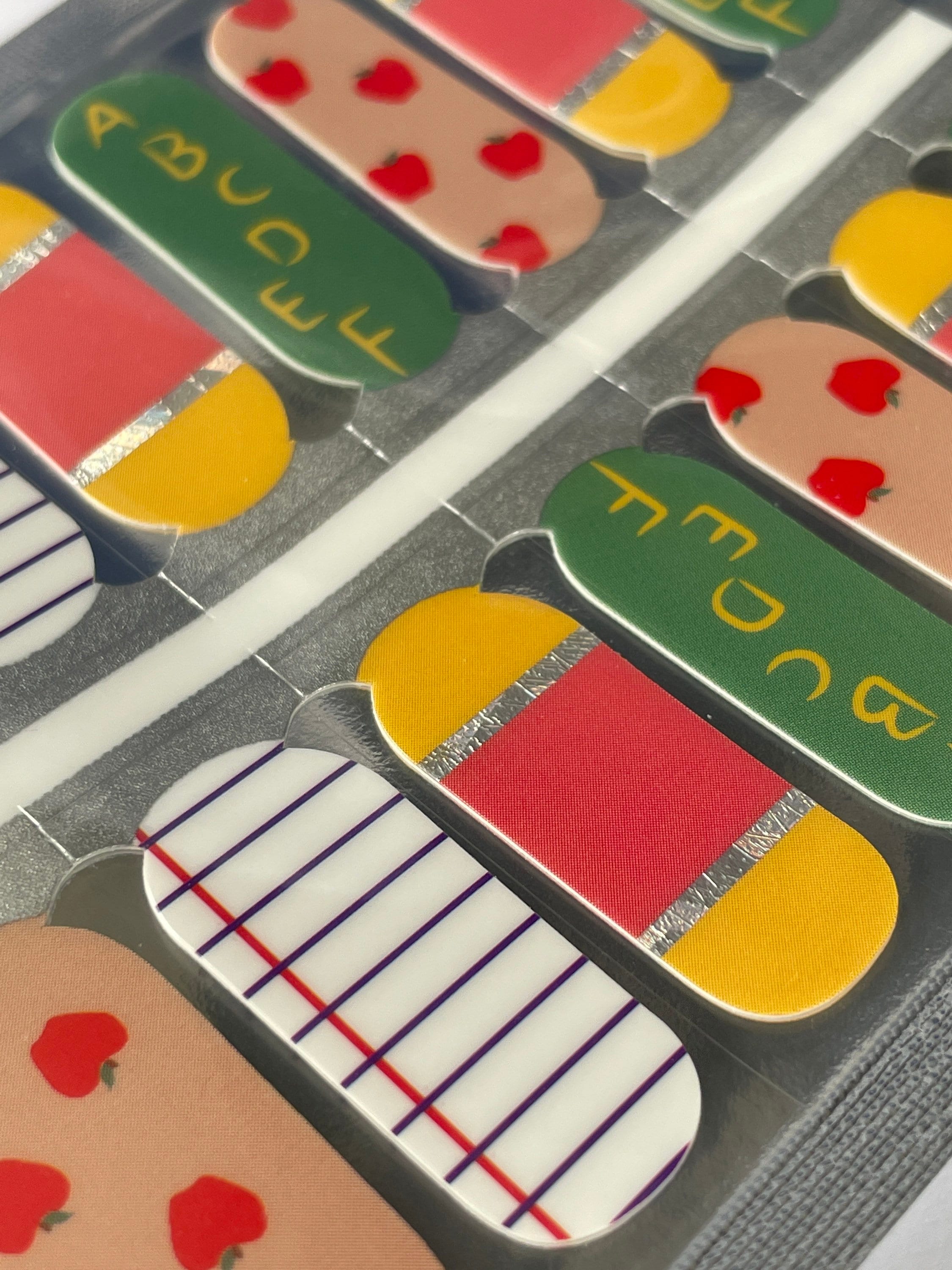 Back to School! Teacher Gift - Nail Wraps - Nail Strips - Nail Decals ...