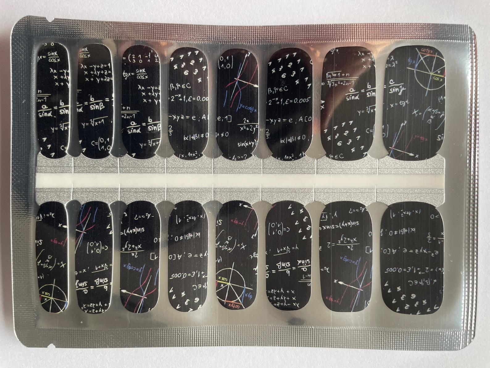 Black Chalkboard - Teacher Gift - Math - Nail Wrap - Nail Strips - Etsy
