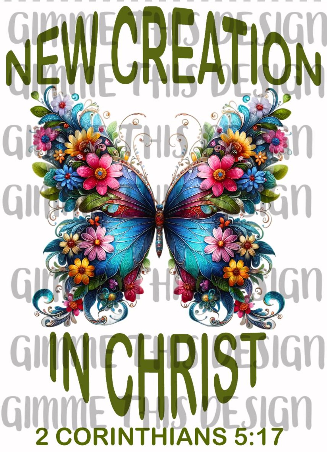 Christ Creation Butterfly Png - Etsy