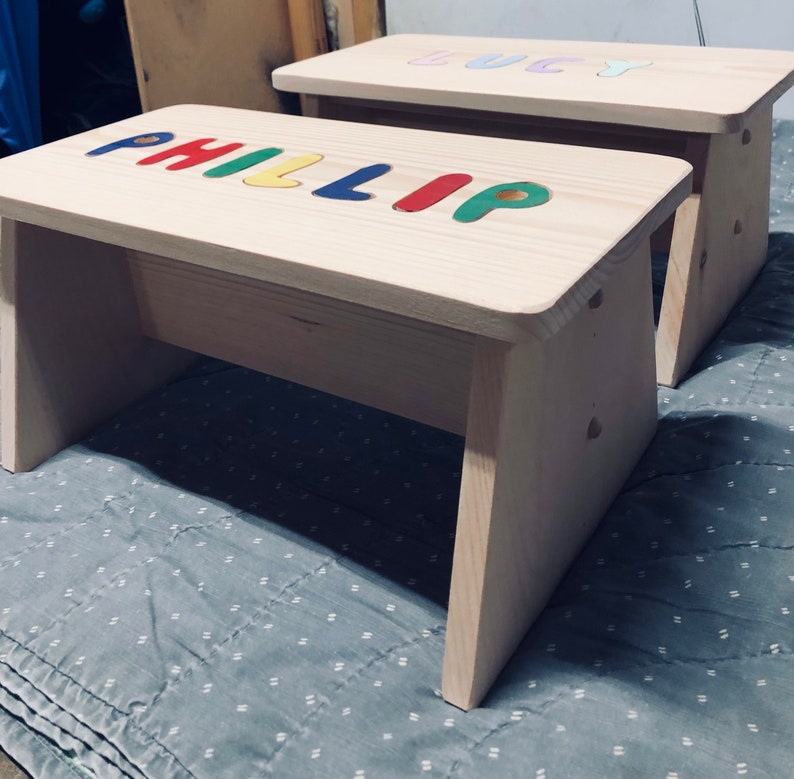 Personalized Puzzle Stools, Wood Products for Children Free Shipping ...