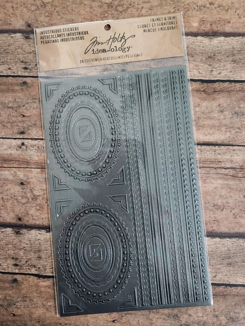 Tim Holtz Idea-ology Industrious Frames and Trims Stickers TH93136 ...