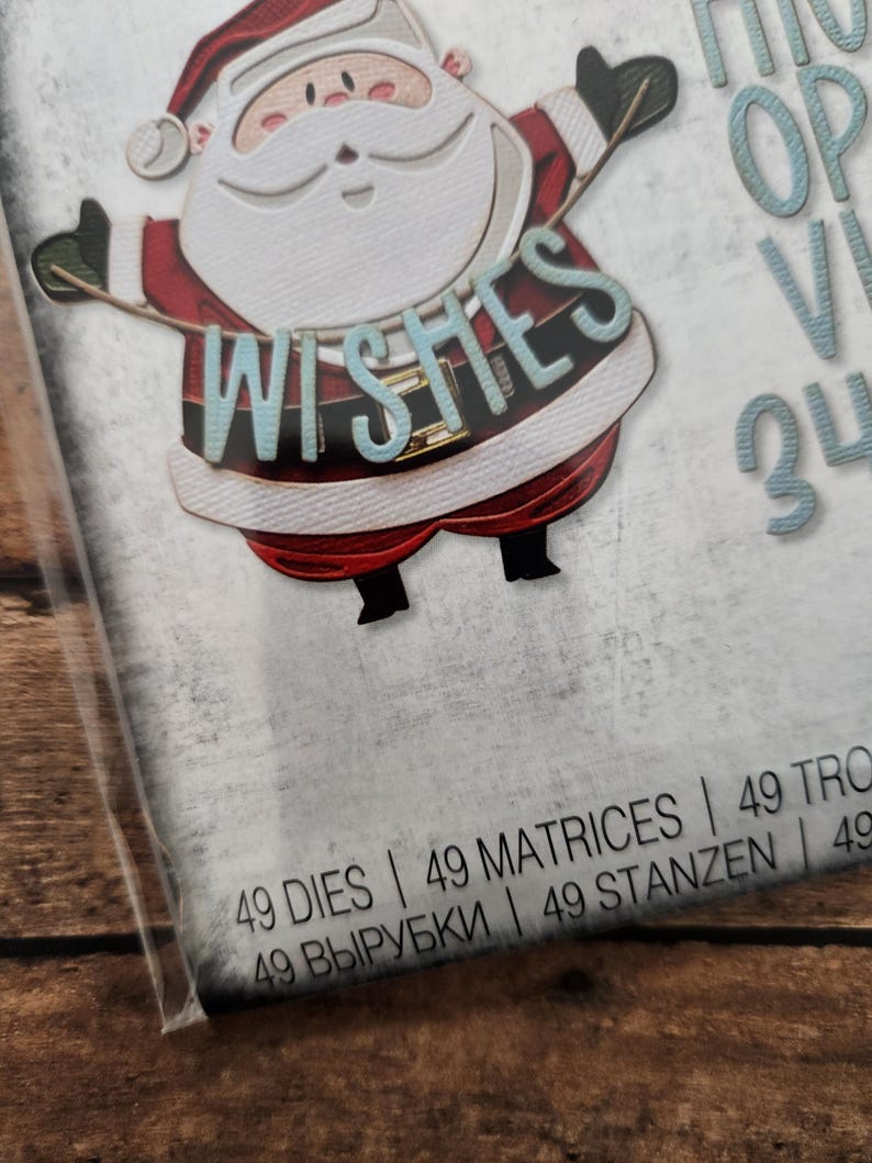 Tim Holtz Sizzix Santa Greetings Colorize #666338 49 Pieces - Etsy