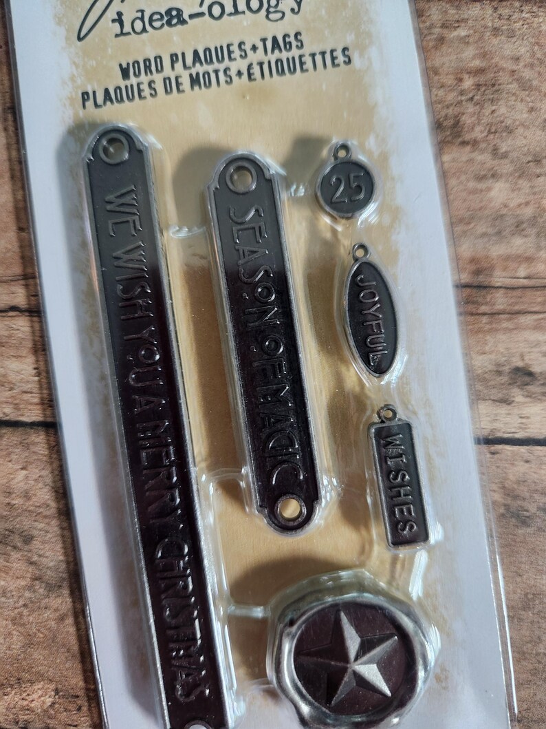 Tim Holtz Idea-ology Word Plaques + Tags TH94405 - Etsy