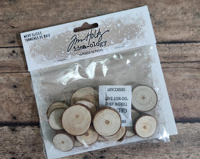 Tim Holtz Idea-ology Wood Slices TH94209 - Etsy