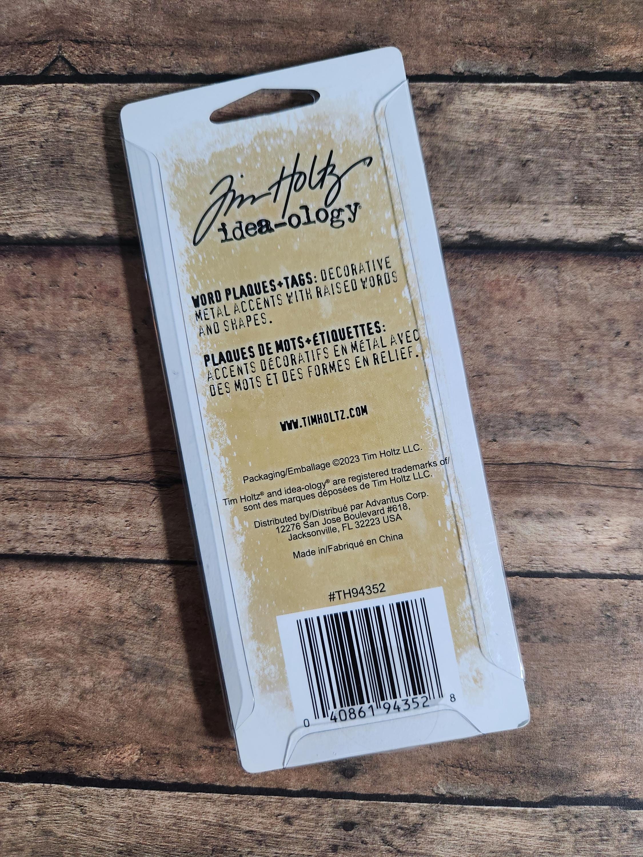Tim Holtz Idea-ology Word Plaques + Tags TH94405 - Etsy