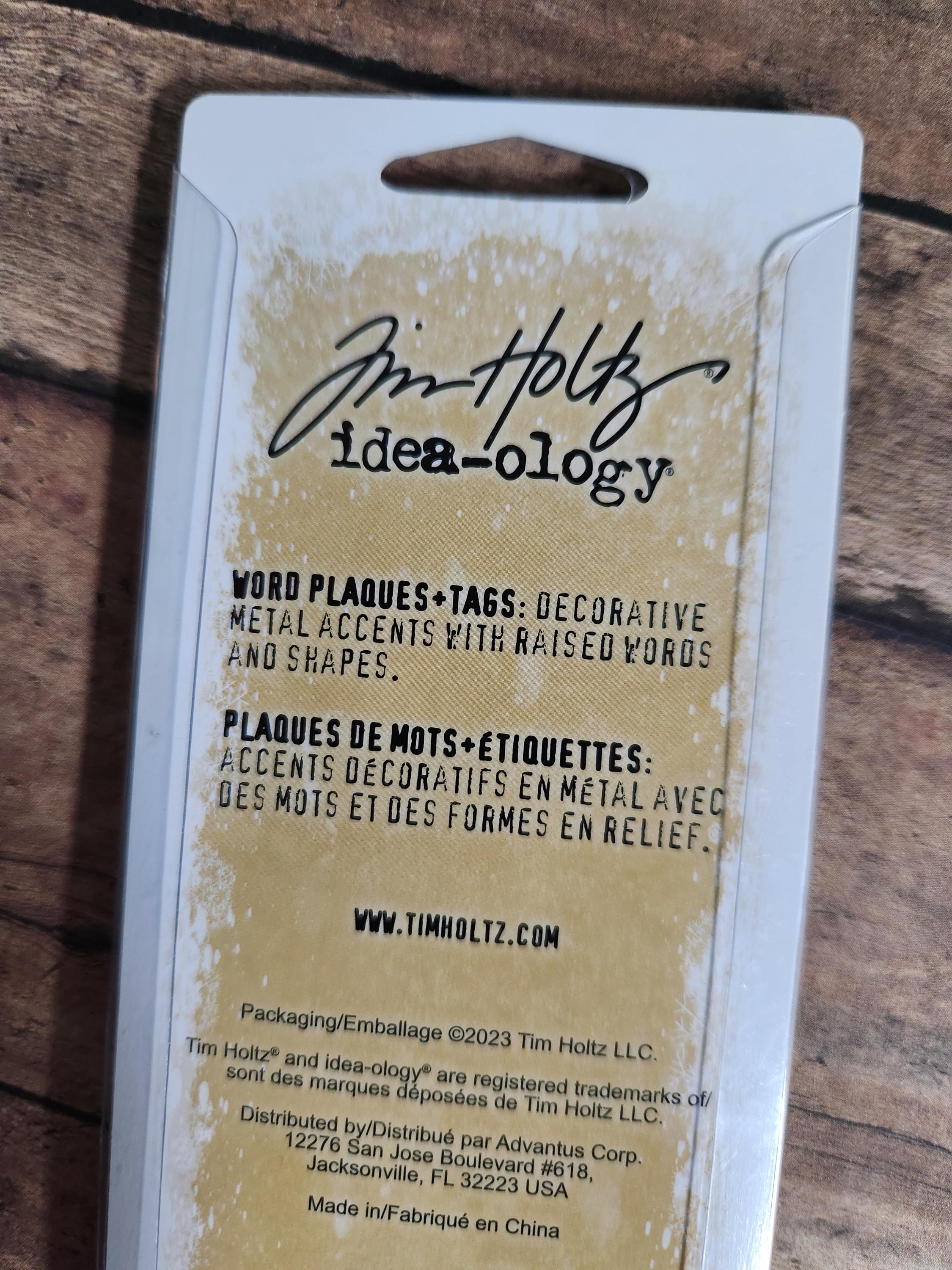 Tim Holtz Idea-ology Word Plaques + Tags TH94405 - Etsy