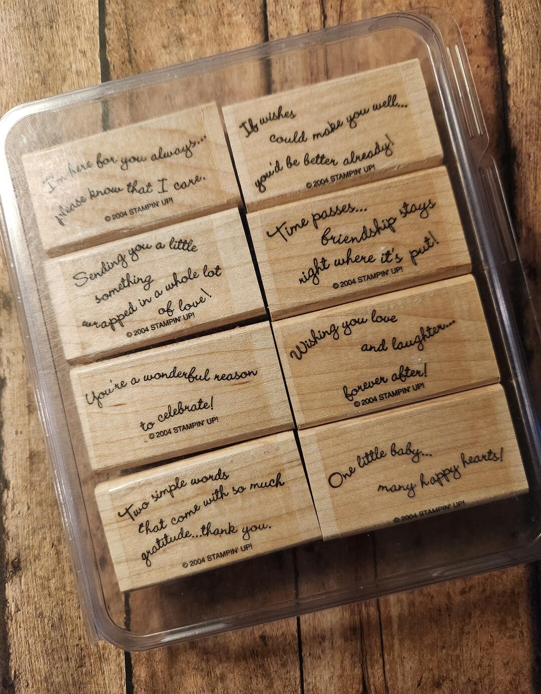 Curvy Verses Stampin up Retired Stamp Set 2004 - Etsy