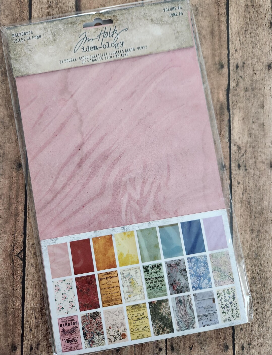 Tim Holtz Idea-ology Backdrops Volume #5 TH94309 - Etsy