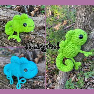 Coco Chameleon Knitting Machine Pattern: Stuffed Lizard Gecko (PDF ...