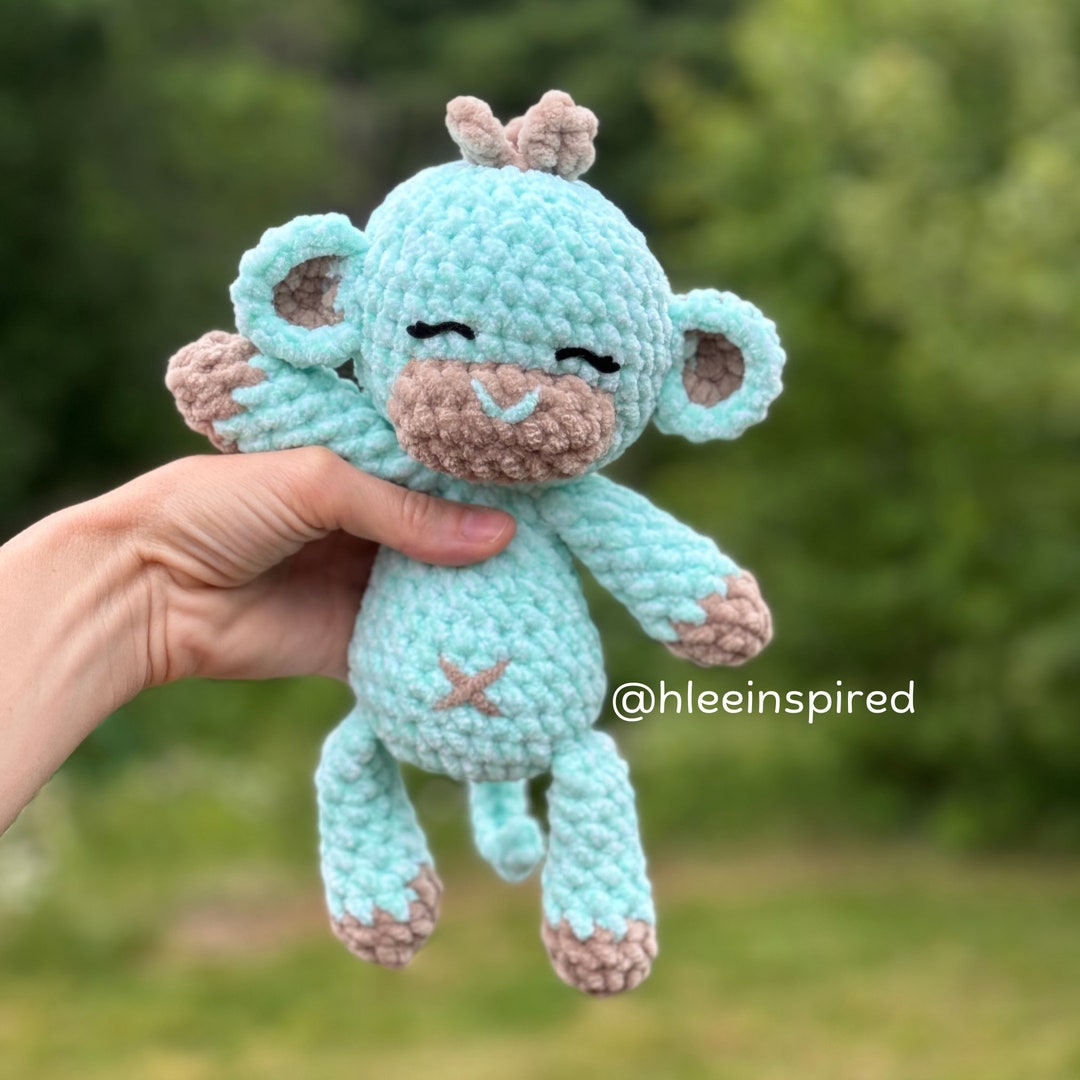 Matty Monkey Floppy Legged Crochet Low Sew Plushie Stuffed Animal Pattern ONLY - Etsy