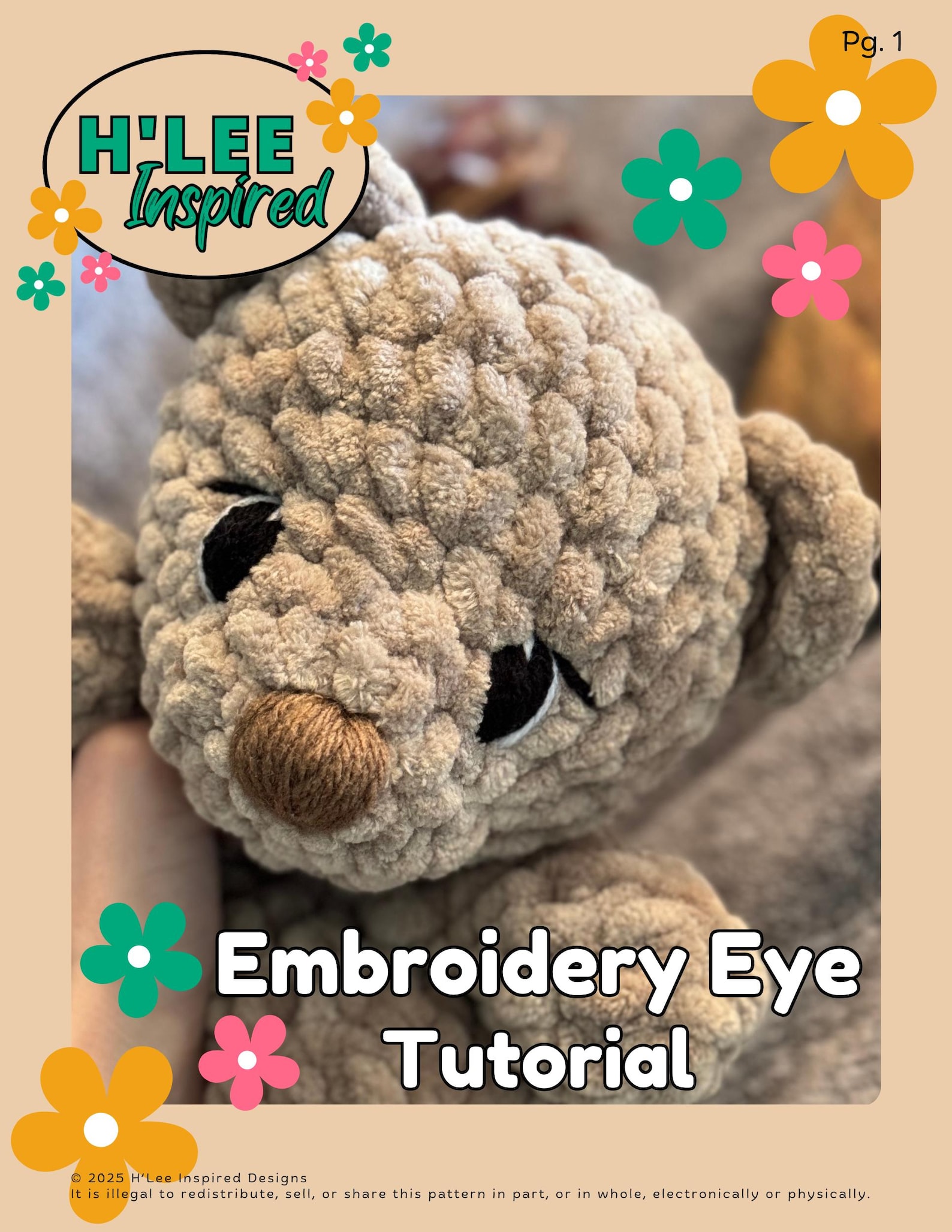 Embroidery Eye Tutorial for Crochet and Knit Loveys | Stuffed Animals ...