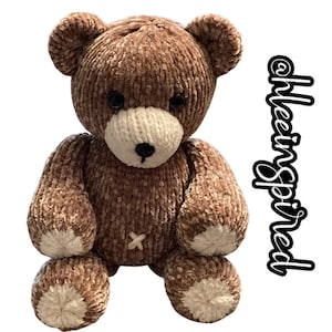 Teddy Bear Circular Knitting Machine PDF PATTERN ONLY Addi Sentro ...