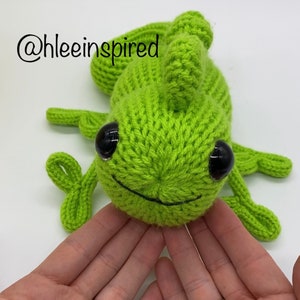 Coco Chameleon Knitting Machine Pattern: Stuffed Lizard Gecko (PDF ...