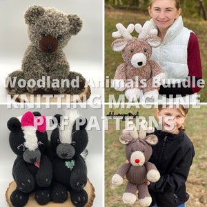 Woodland Animal Bundle - Bear - Skunk - Deer - Reindeer Circular ...