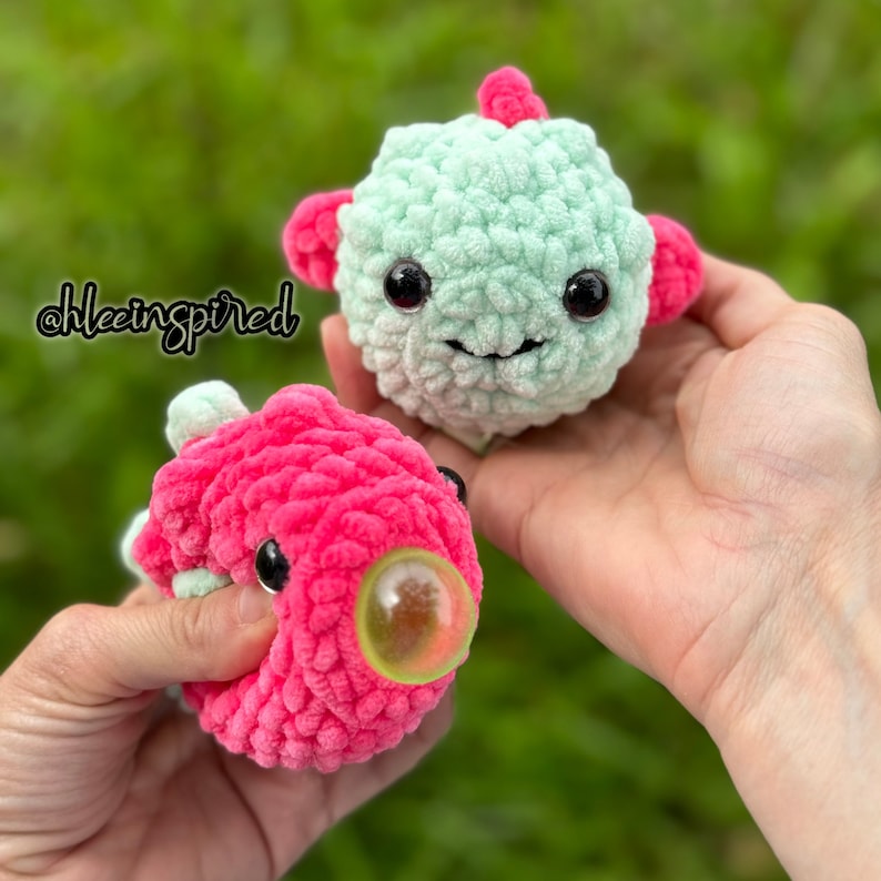 Crochet Blowfish Stress Ball Pattern: No-sew Bailee Pufferfish (PDF ...