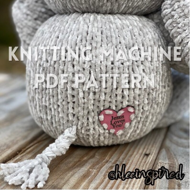 Esther the Elephant Circular Knitting Machine PATTERN ONLY Addi Sentro ...