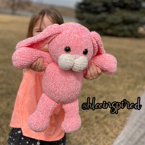 Knitting Machine Easter Bunny Pattern: Stuffed Animal Tutorial (PDF ...