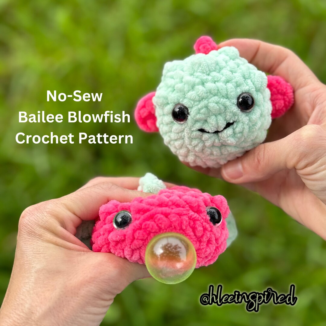 Crochet Blowfish Stress Ball Pattern: No-sew Bailee Pufferfish (PDF Pattern) - Etsy