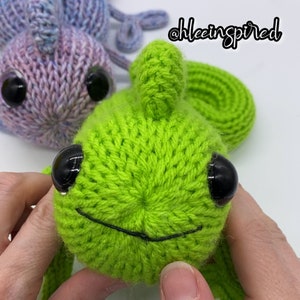 Coco Chameleon Knitting Machine Pattern: Stuffed Lizard Gecko (PDF ...