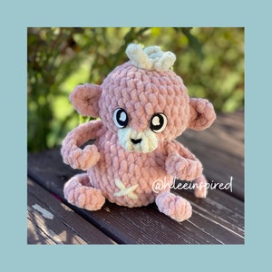 Pop No-sew Pop-it Poppable Plushie Stuffed Animal / Poppie Baby Monkey ...