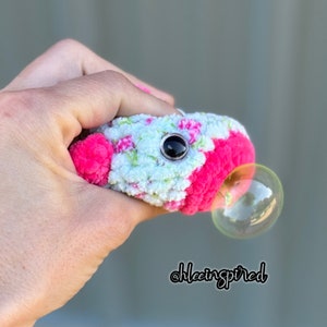 Crochet Blowfish Stress Ball Pattern: No-sew Bailee Pufferfish (PDF ...