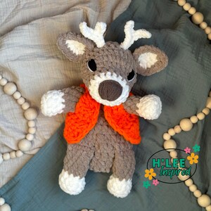 Deer Lovey Crochet Pattern: No Sew Amigurumi Snuggler (PDF Pattern) - Etsy