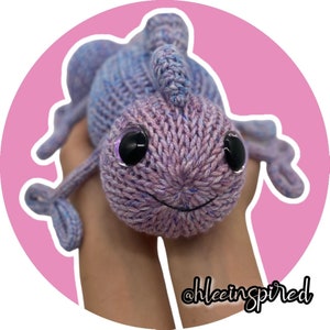 Coco Chameleon Knitting Machine Pattern: Stuffed Lizard Gecko (PDF ...