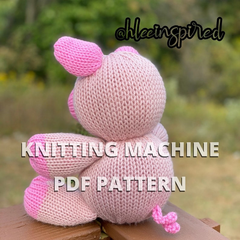 Pig Circular Knitting Machine PATTERN ONLY Addi Sentro Tutorial Recipe ...
