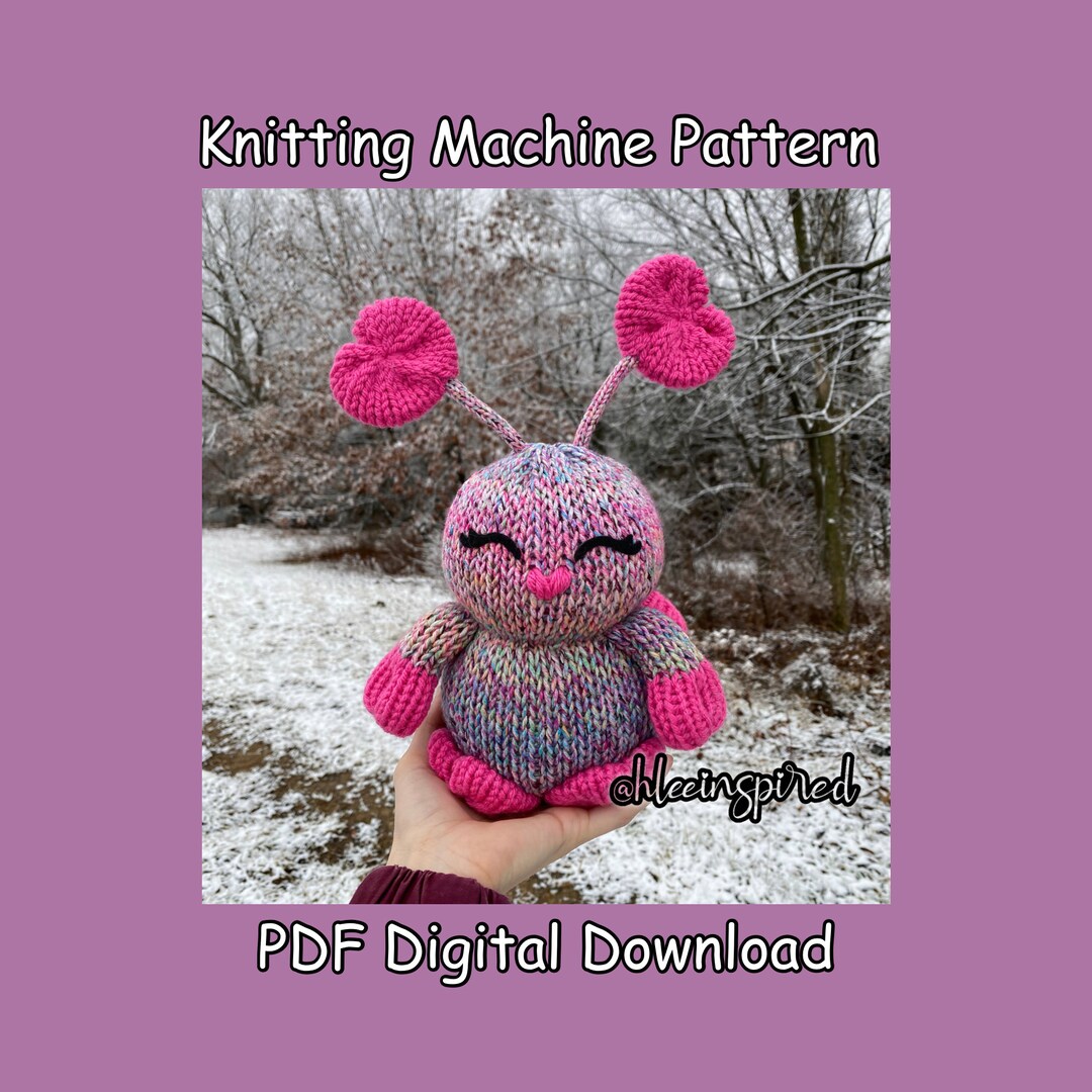 Mila the Lovebug Stuffed Animal Plushie Circular Knitting Machine PDF ...