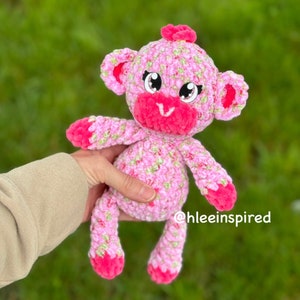 Matty Monkey Floppy Legged Crochet Low Sew Plushie Stuffed Animal Pattern ONLY - Etsy