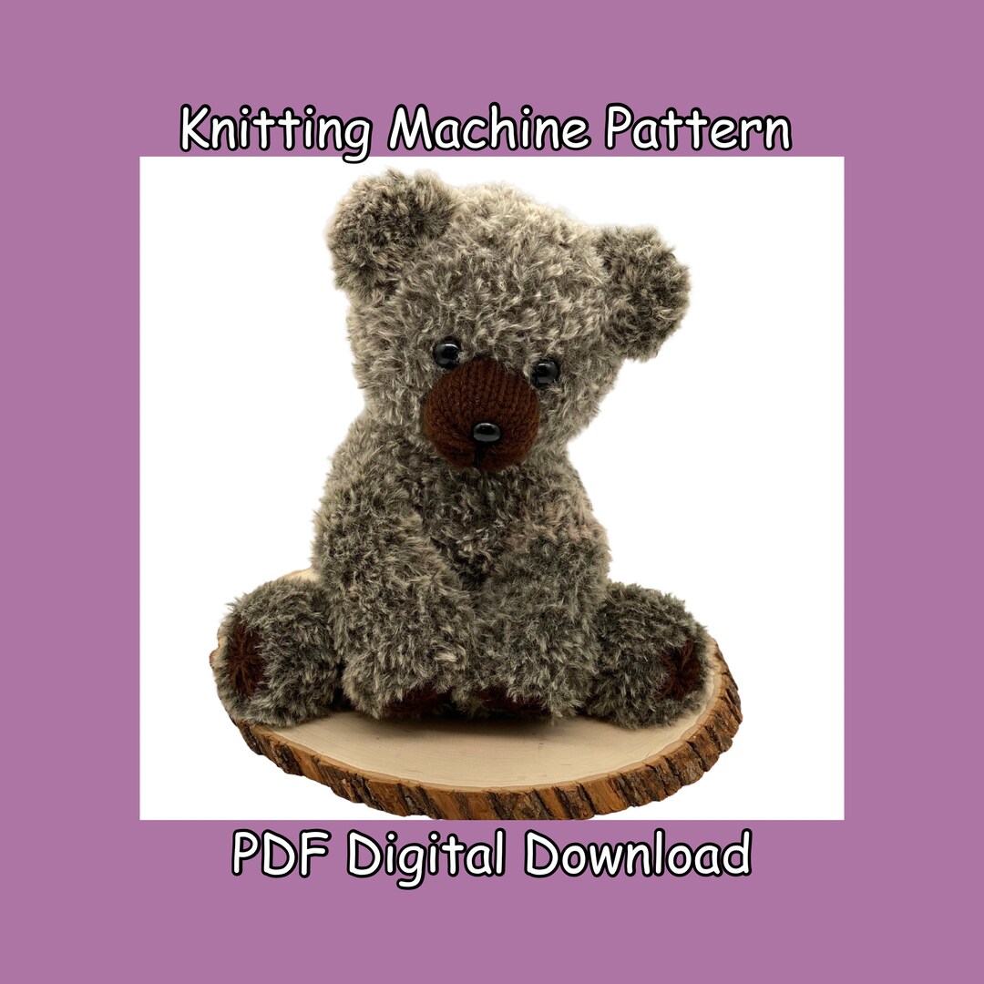 Teddy Bear Circular Knitting Machine PDF PATTERN ONLY Addi Sentro ...