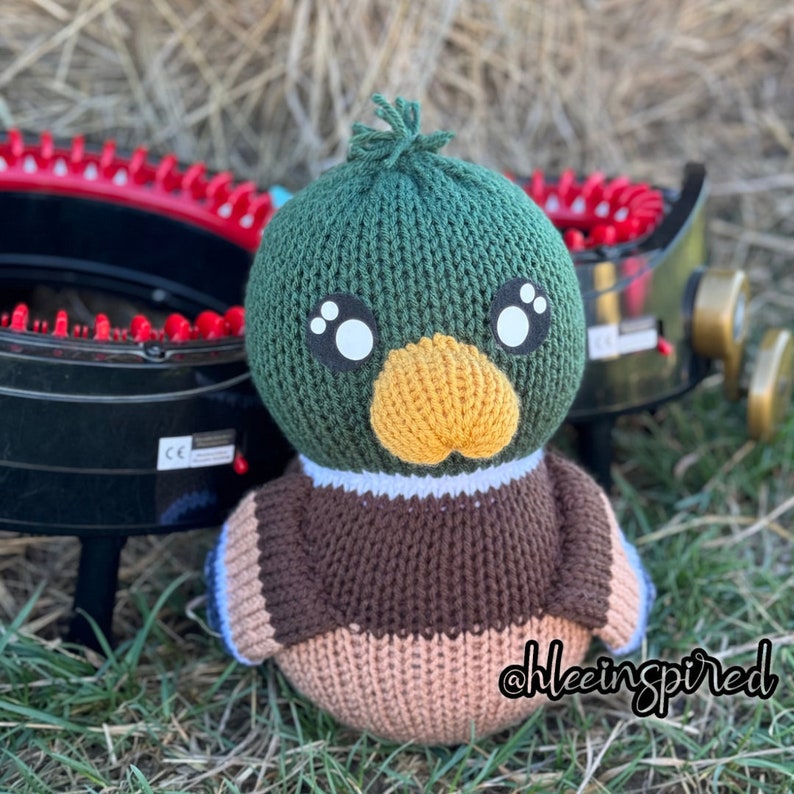 Knitting Machine Duck PDF Pattern: Mallard Stuffed Animal - Etsy